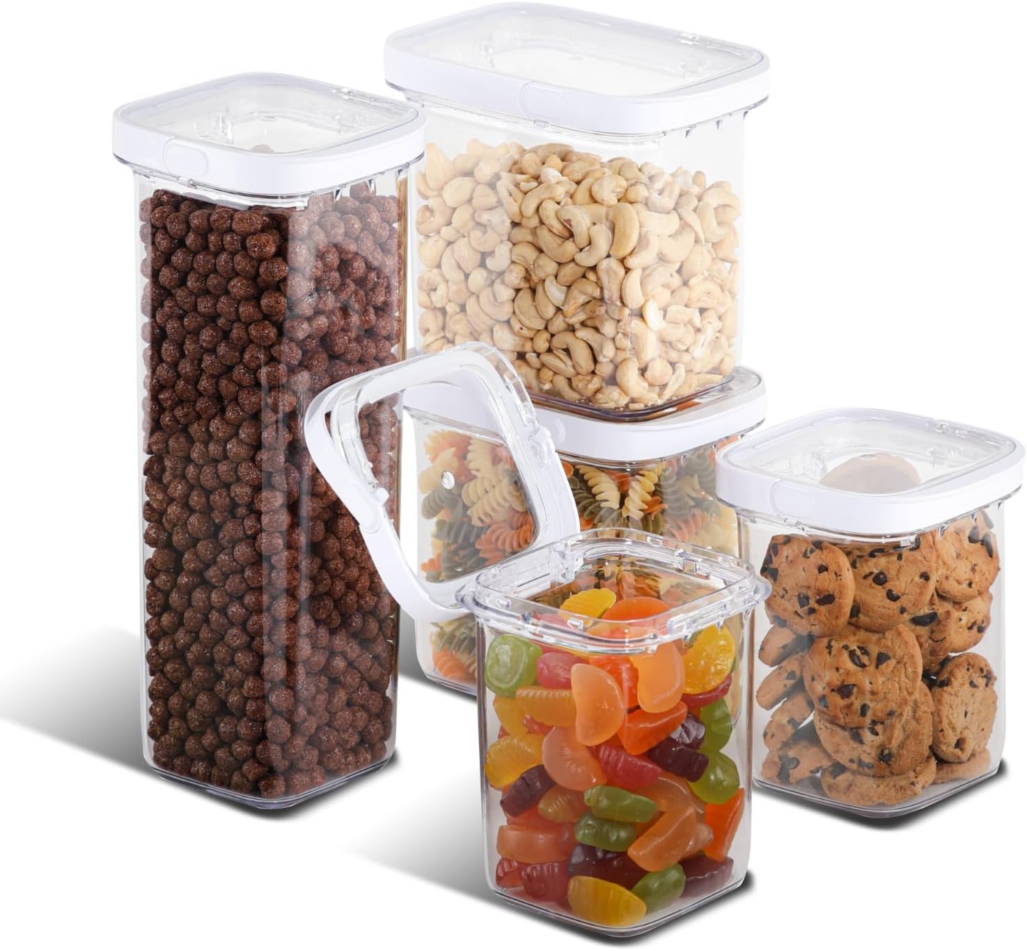 Amazon.com: Everyday Solutions Airtight Food Storage Containers with ...
