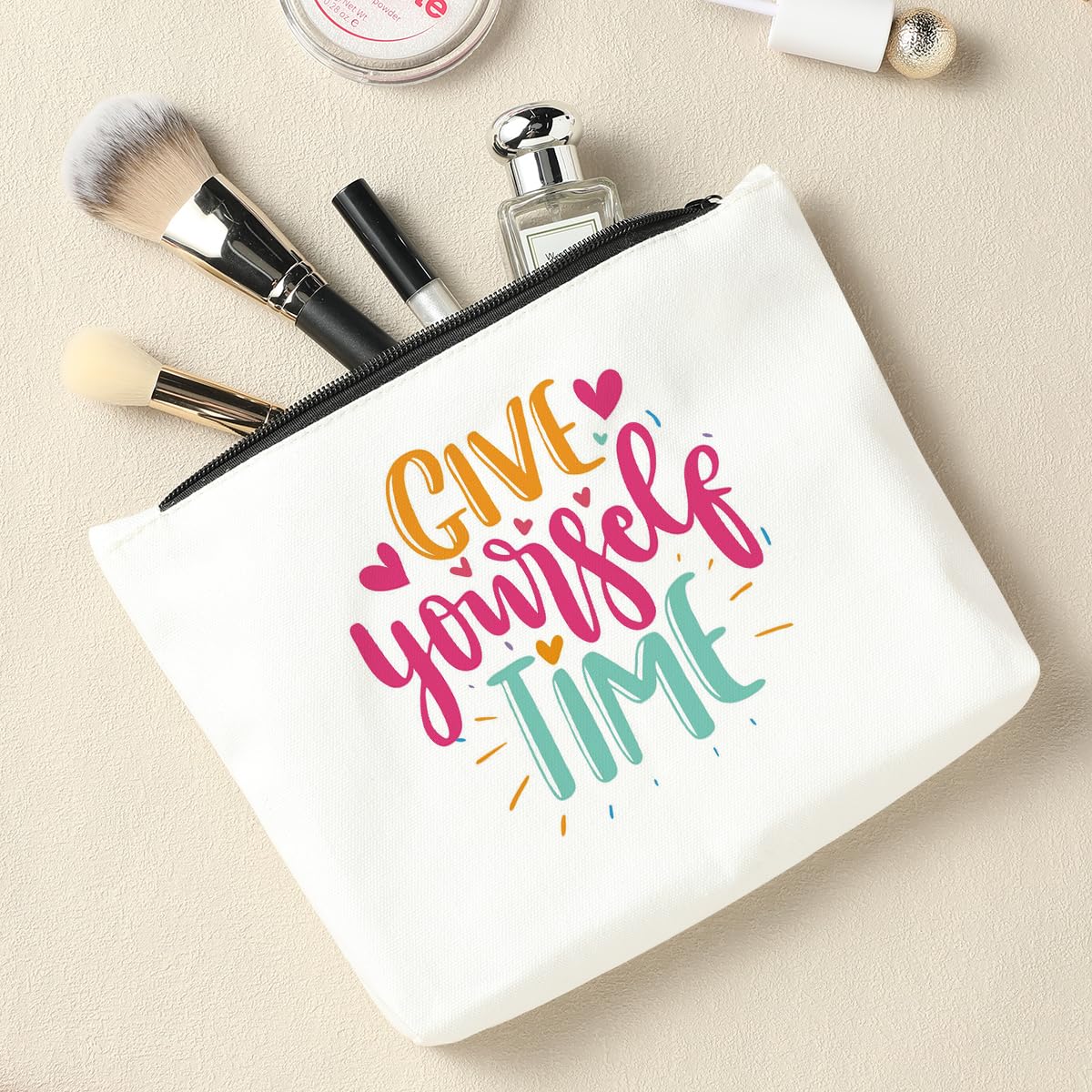 Snapklik.com : Positive Affirmations Makeup Bag Cosmetic Bag, Mental ...