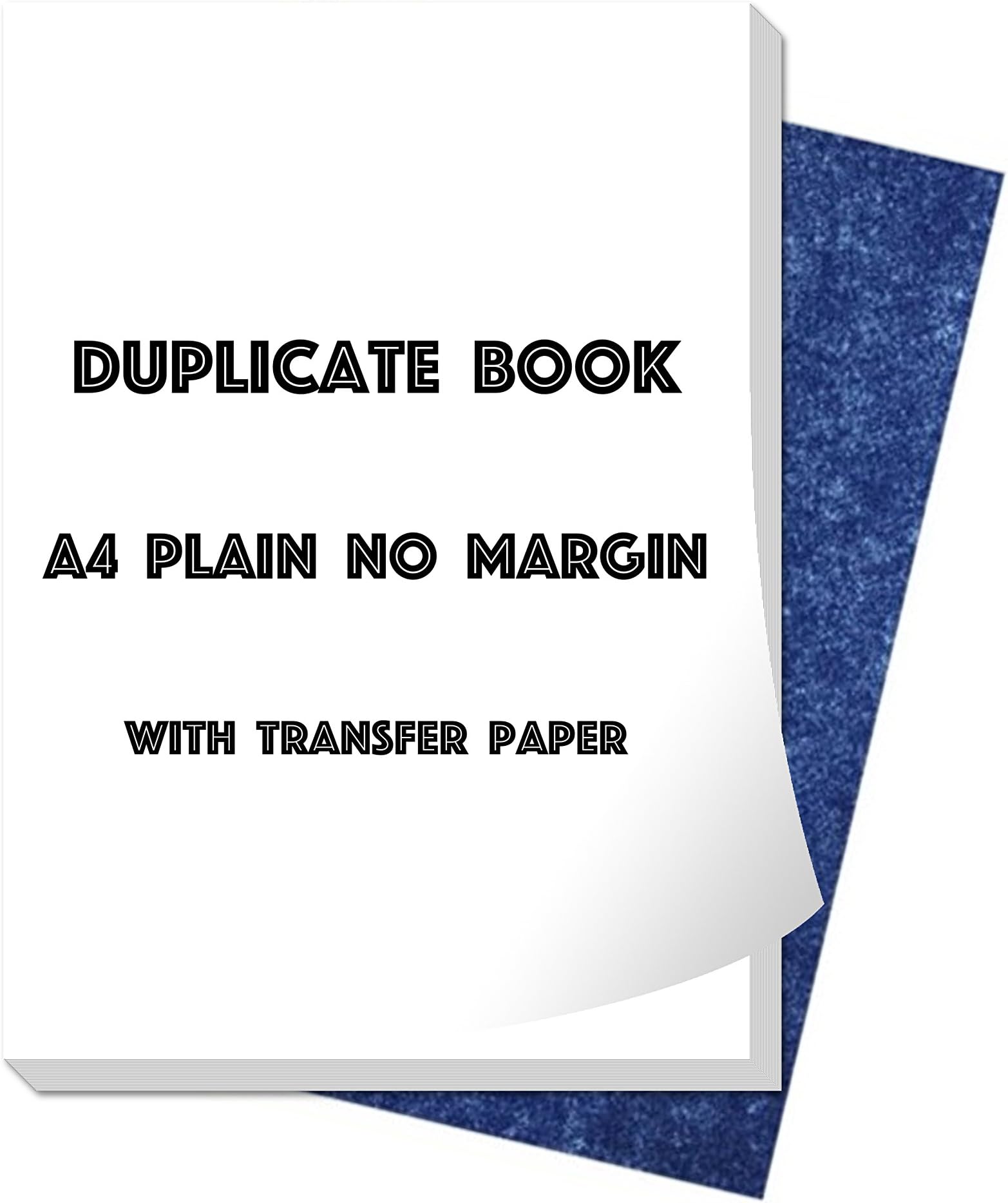 Plain White Duplicate Book A4-100 Pages - 210mm x 297mm- by Party Decor ...