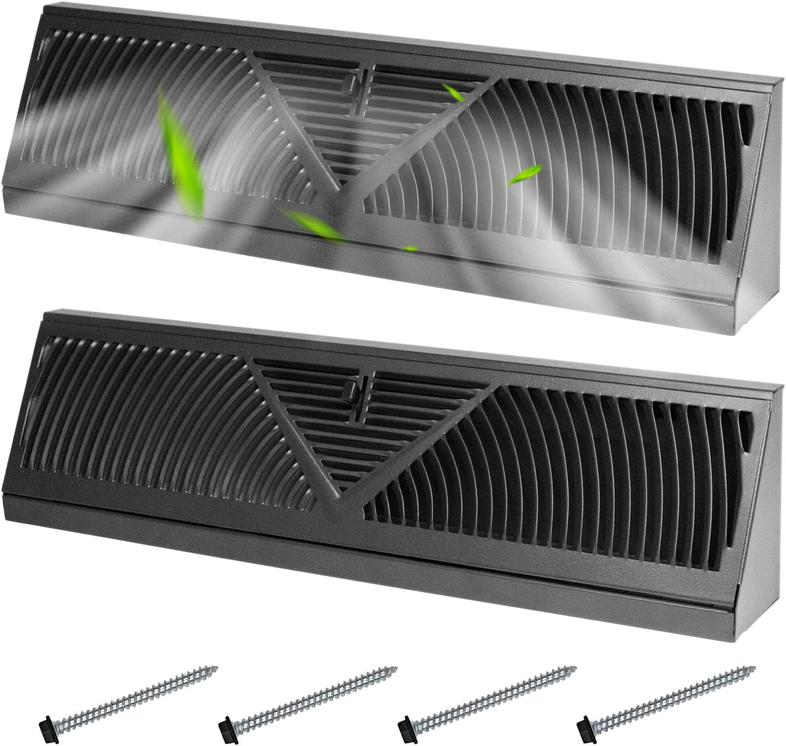 6 Pcs Baseboard Diffuser Register 15 Inch Duct Opening Size HVAC Corner ...