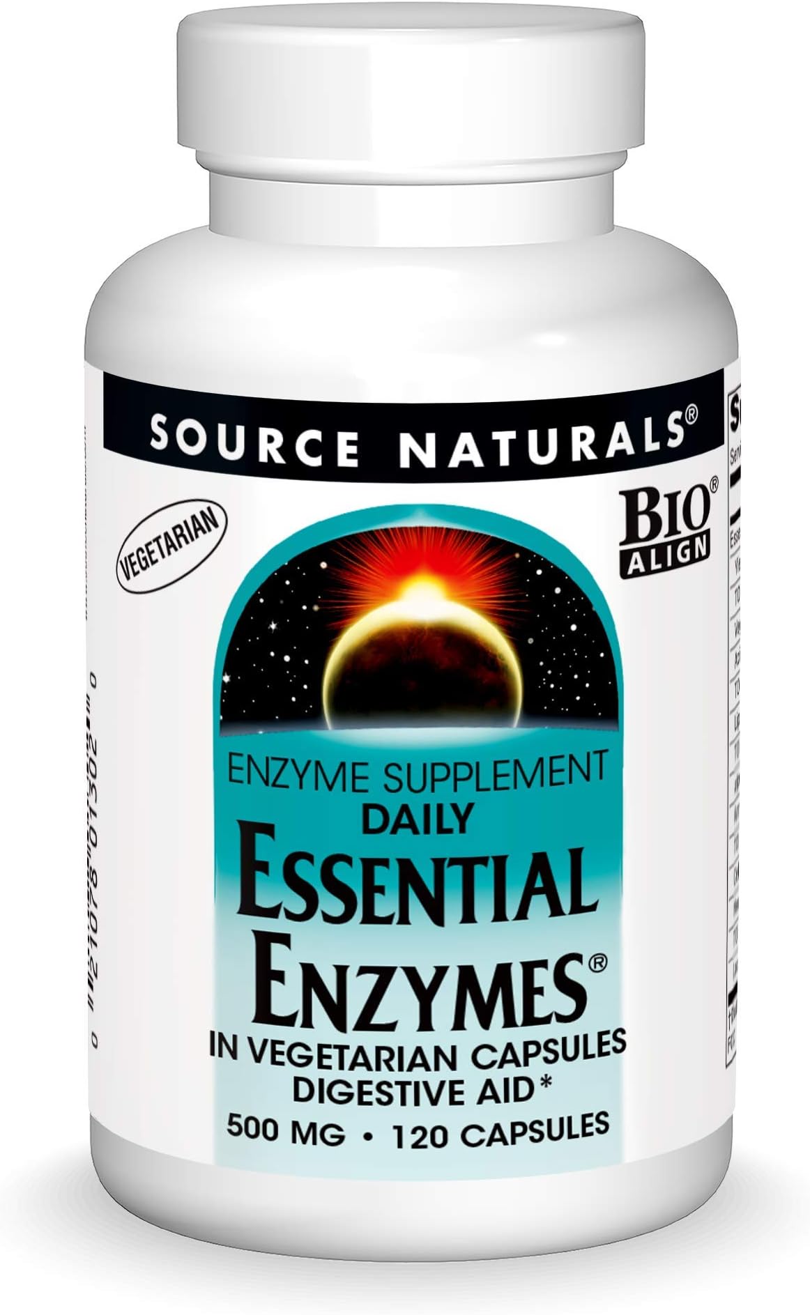 Amazon.com: Source Naturals Essential Enzymes 500mg Bio-Aligned ...