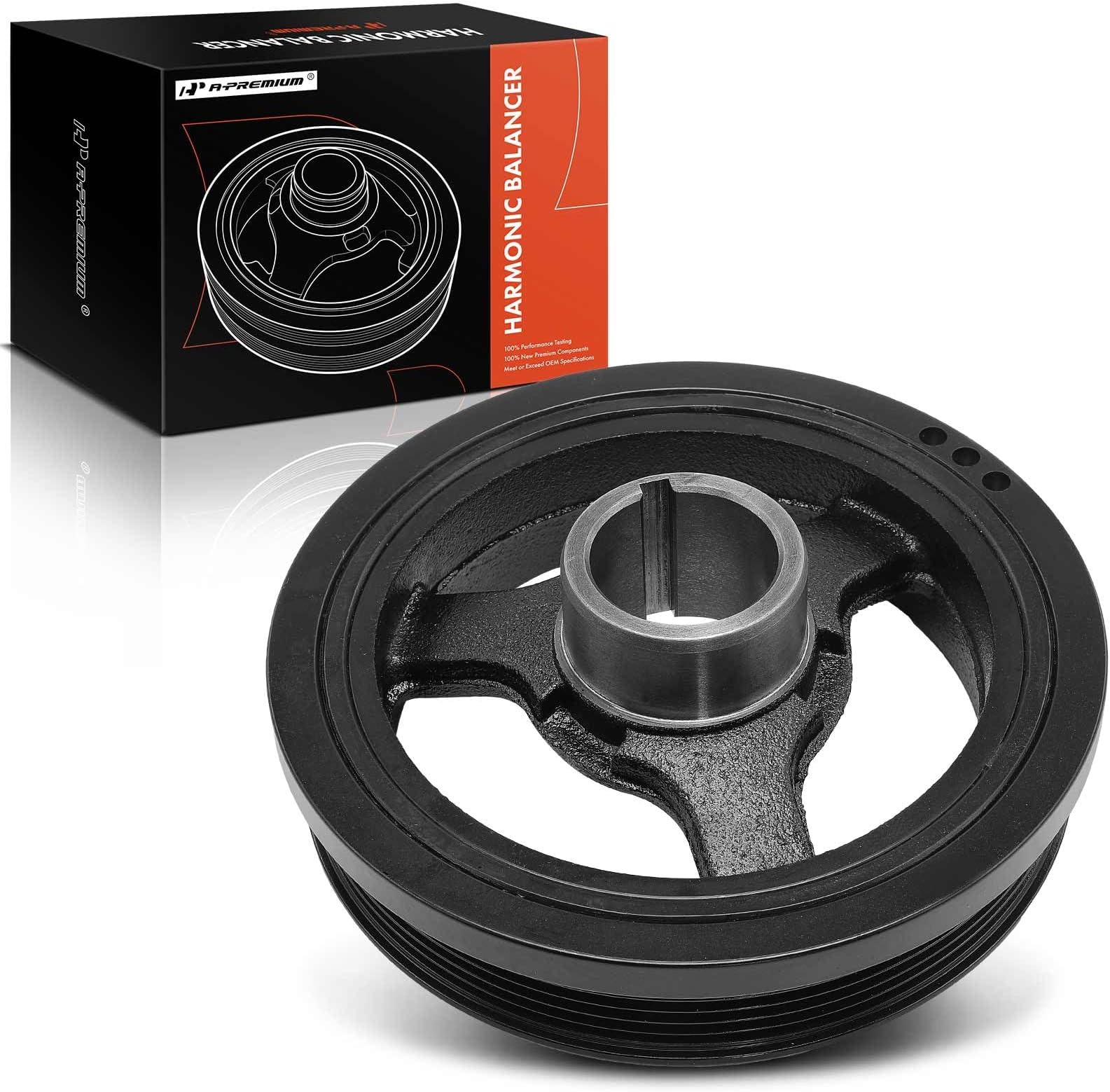 Amazon.com: A-Premium Engine Harmonic Balancer Crankshaft Pulley ...