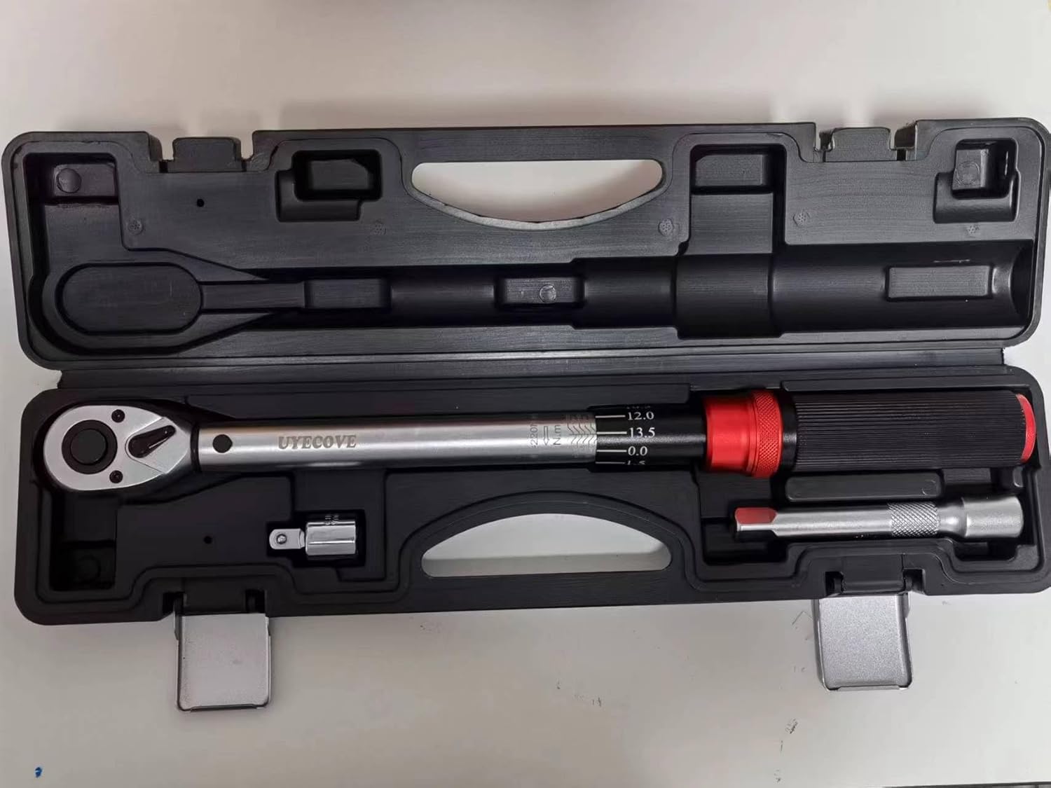 UYECOVE Torque Wrench 3PCs Set, 1/2-Inch Drive Click 40-220NM/29.5-162 ...