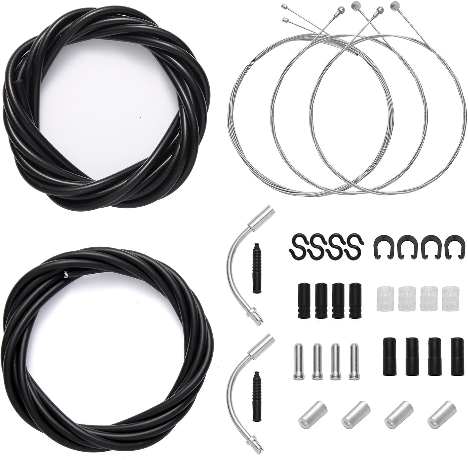 Amazon.com : Universal Bike Brake Cable and Shift Derailleur Cable Bike ...