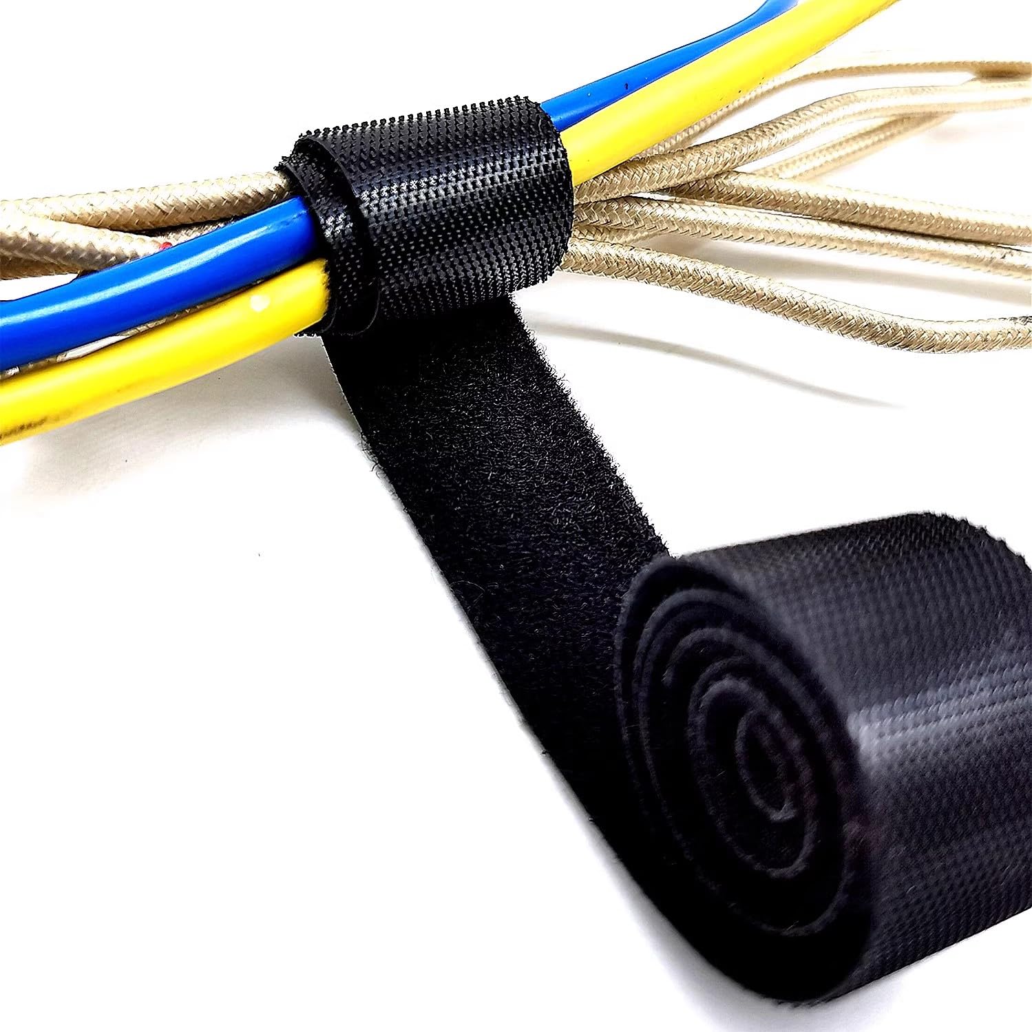 Snapklik.com : Double-Sided Hook And Loop Straps Tape Fastener Roll ...