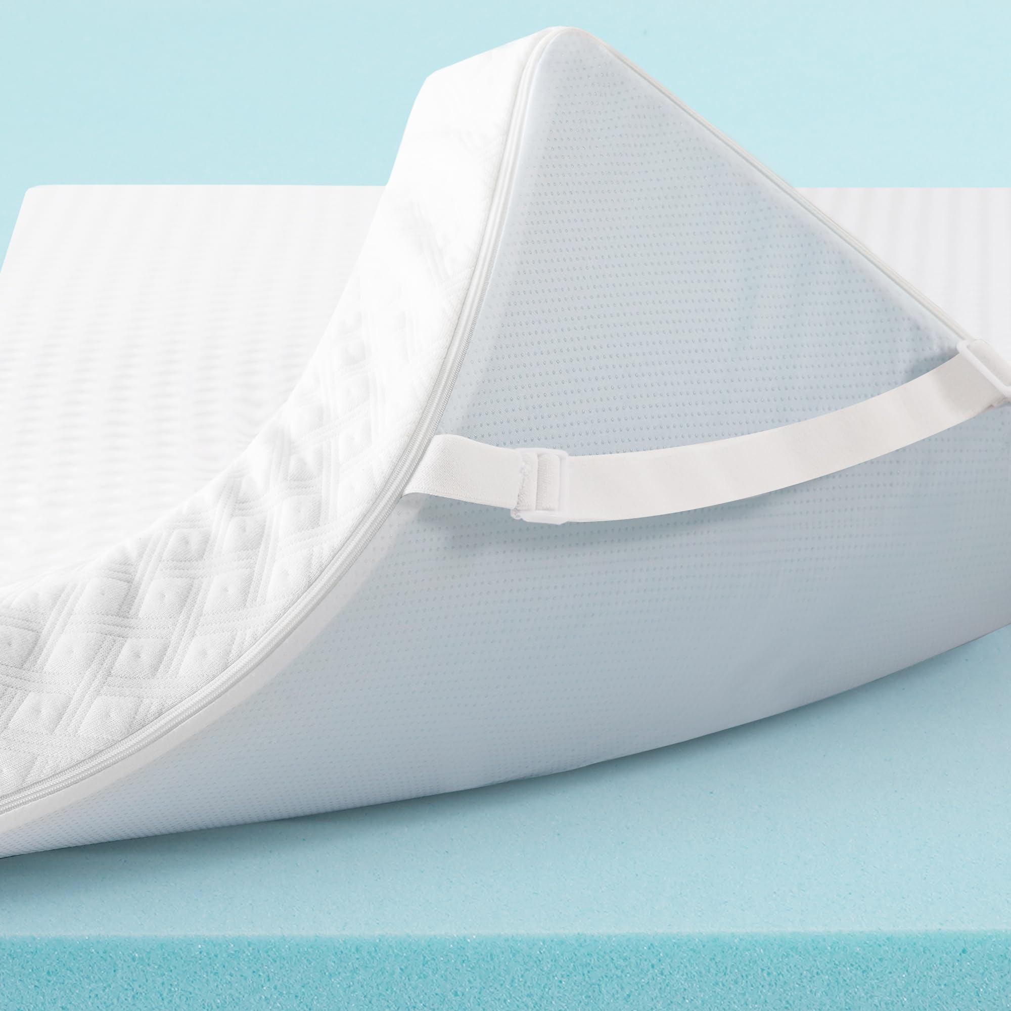 Amazon.com: 4D Air Breathable 3 Inch Gel Memory Foam Mattress Topper ...