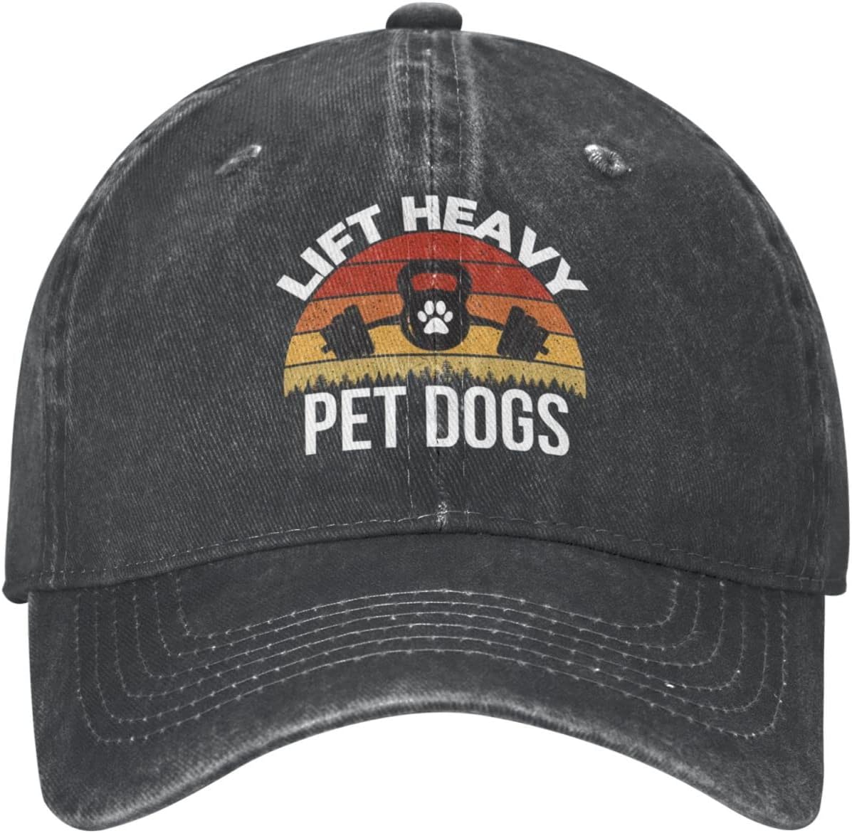 Dog Lover Hat Cap Lifts Heavys Pet Dogs Hat Men Dad Hat with Design Hat ...