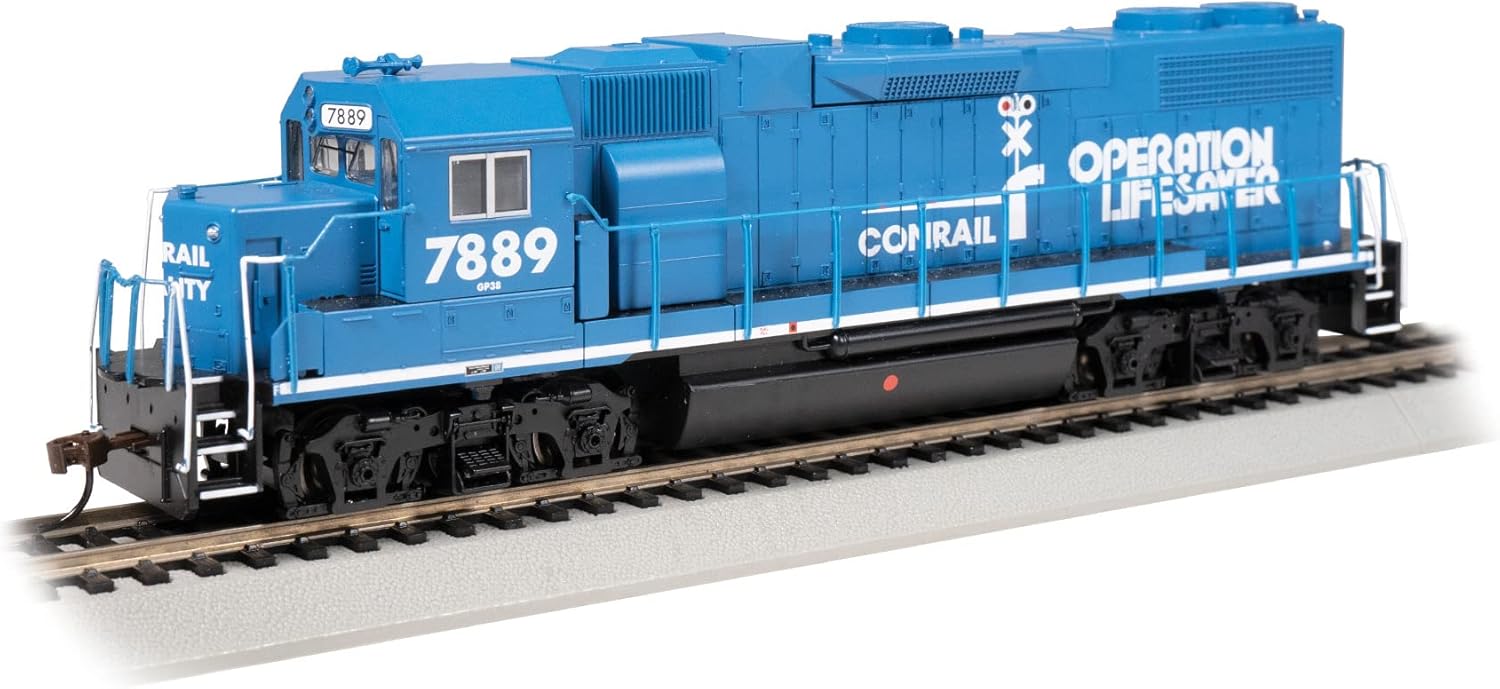 Amazon.com: Bachmann Trains - EMD GP38-2 - Diesel Locomotive - Conrail ...