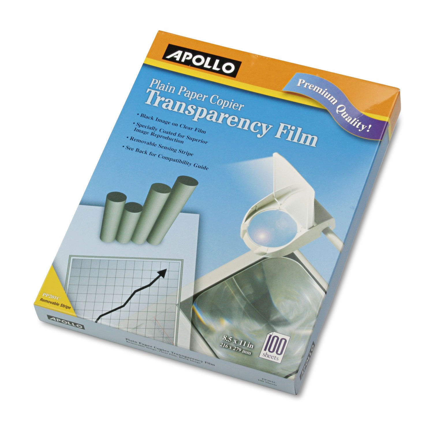 Snapklik.com : Apollo PP201C Plain Paper B/W Laser Transparency Film w ...