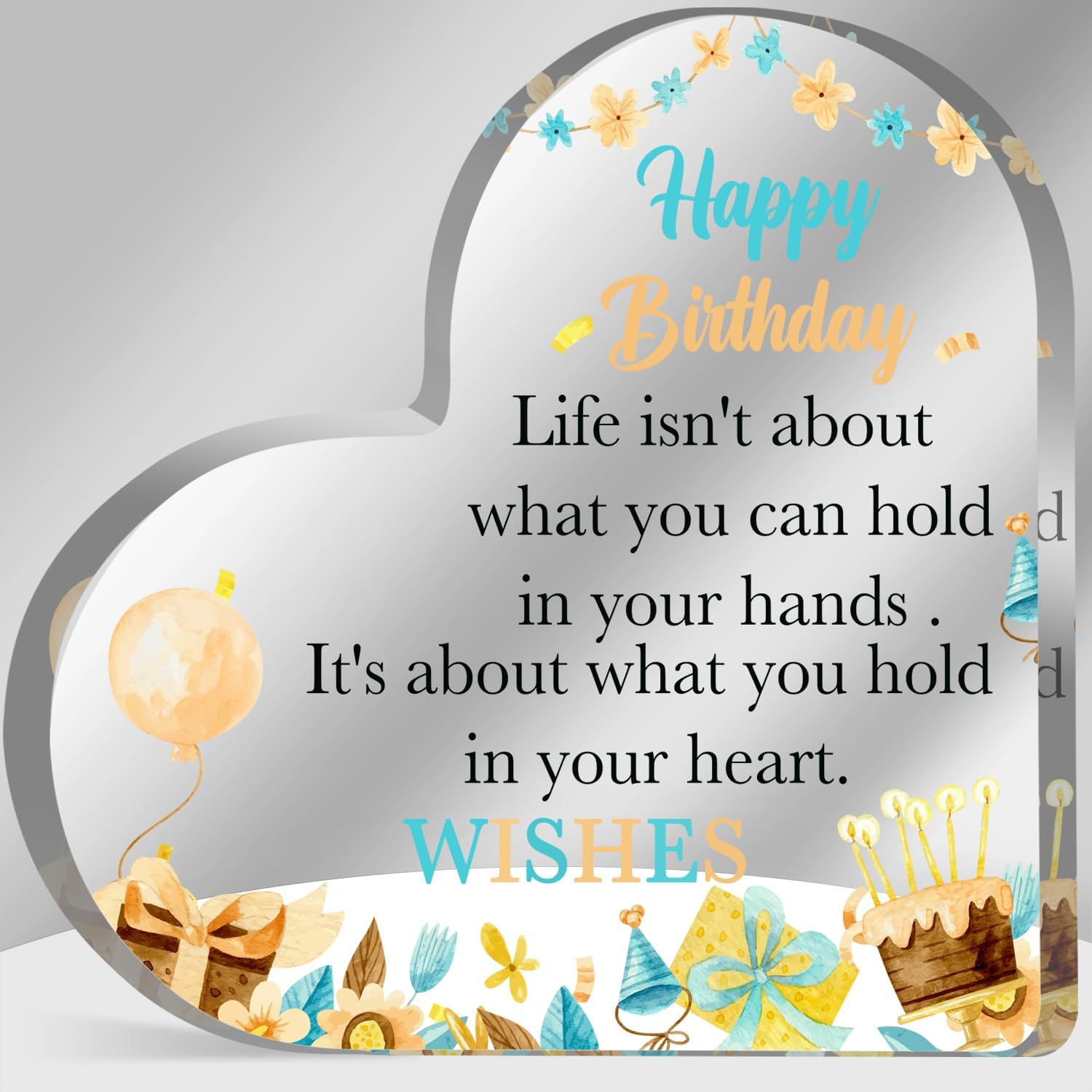 Amazon.com: Special Birthday Gifts, Birthday Acrylic Sign Gifts, Heart ...