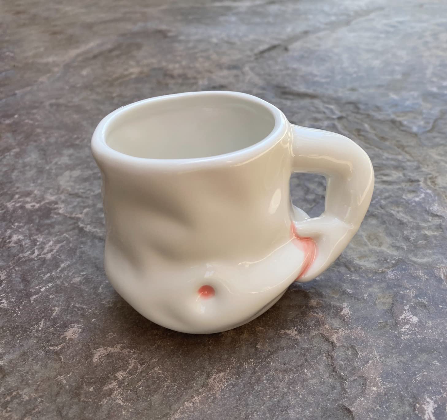 Amazon.com: hesim Hand-Crafted Ceramic Fat Belly Mug | Coffee Mug With ...