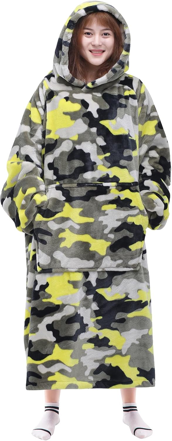 Amazon.com: Waitu Wearable Blanket Sweatshirt for Women and Men, Super ...