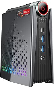 ACEMAGICIAN [PC para juegos Ryzen 7 5875U Mini PC (hasta 4.5 Ghz), 16 GB DDR4 512 GB NVME SSD ...
