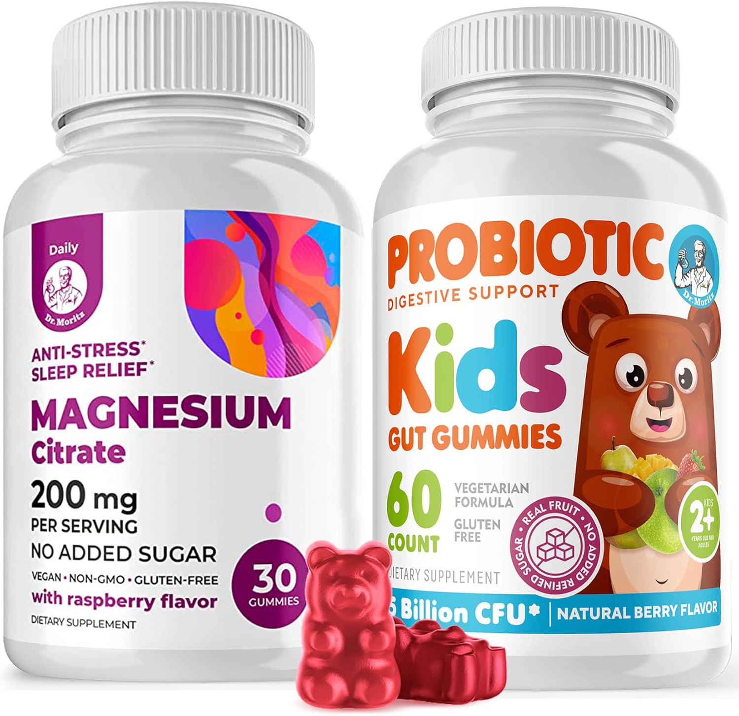 Amazon.com: Probiotics for Kids - Berry Flavor Gummies and Magnesium ...