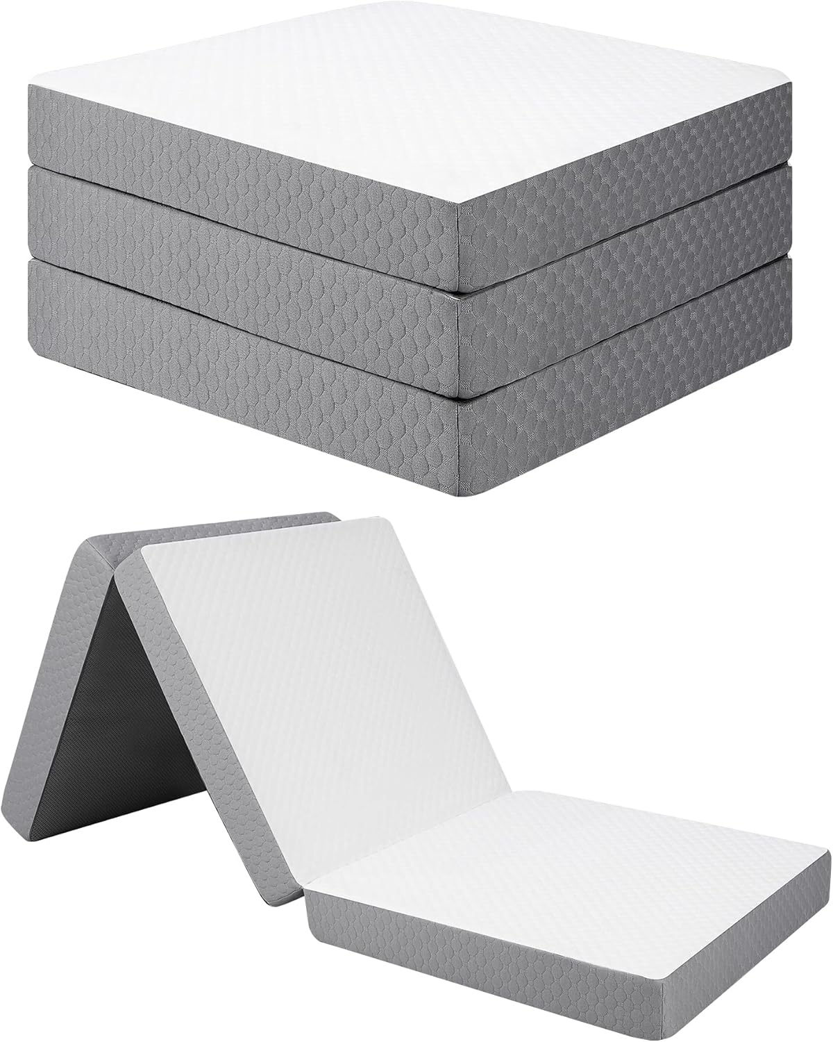 Amazon.com: Forias Folding Mattress Single Size with Storage Bag, 4 ...