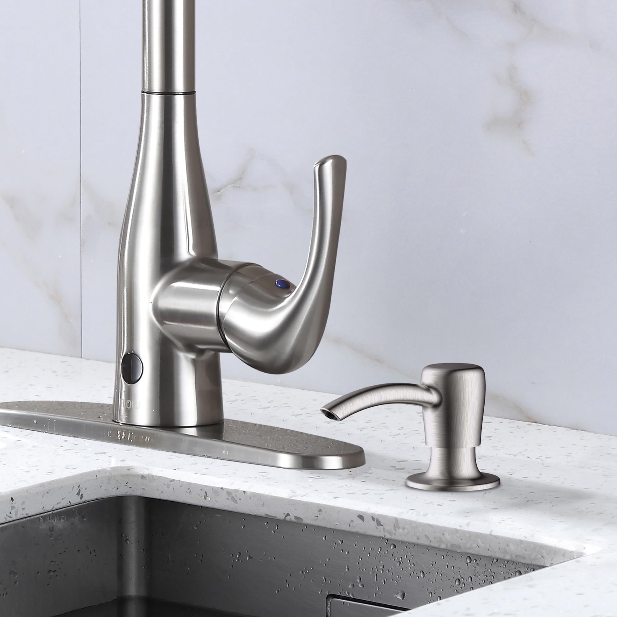 Snapklik.com : Bio Bidet By Bemis FLOW Soap Dispenser For Kitchen Sink