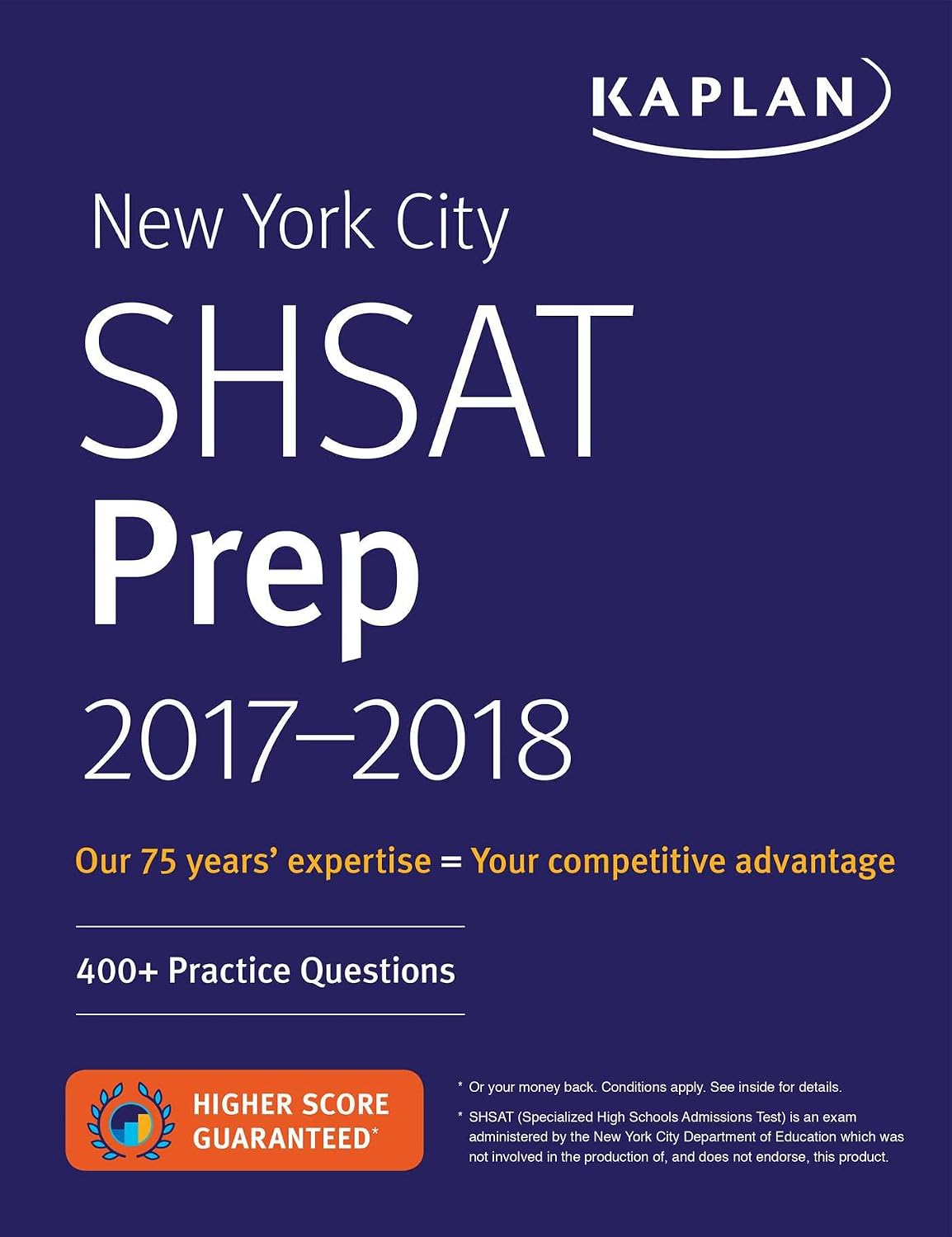 New York City SHSAT Prep 2017-2018: 400+ Practice Questions (Kaplan ...