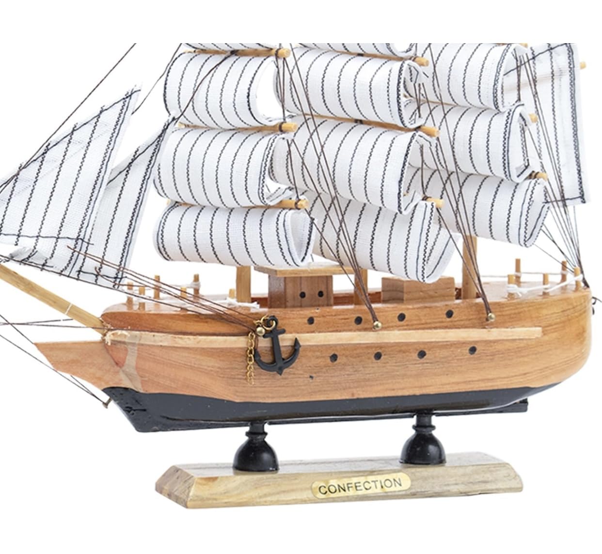 NA Craft Wooden Marine Nautical Sailing Boat Ship Ornament | Showpiece ...