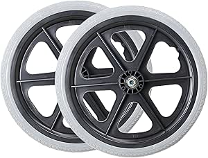 Ruote Posteriori per Sedia a Rotelle da 16 Pollici, Ruote di Ricambio ...