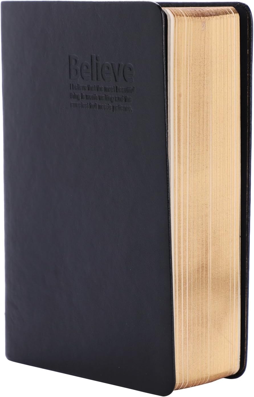 Amazon.com : ITODA Blank Bible Notebook Journals Unlined Vintage PU ...