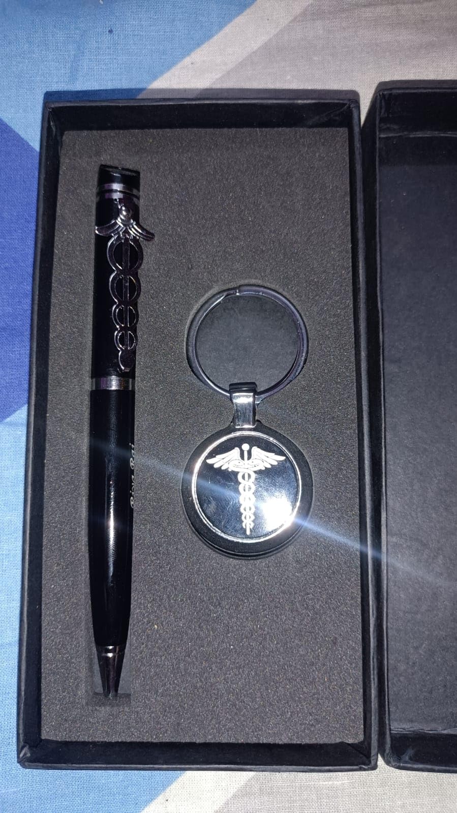 SAVRI Personalized Doctor Symbol Pen & Keychain - Name Engraved - Ideal ...