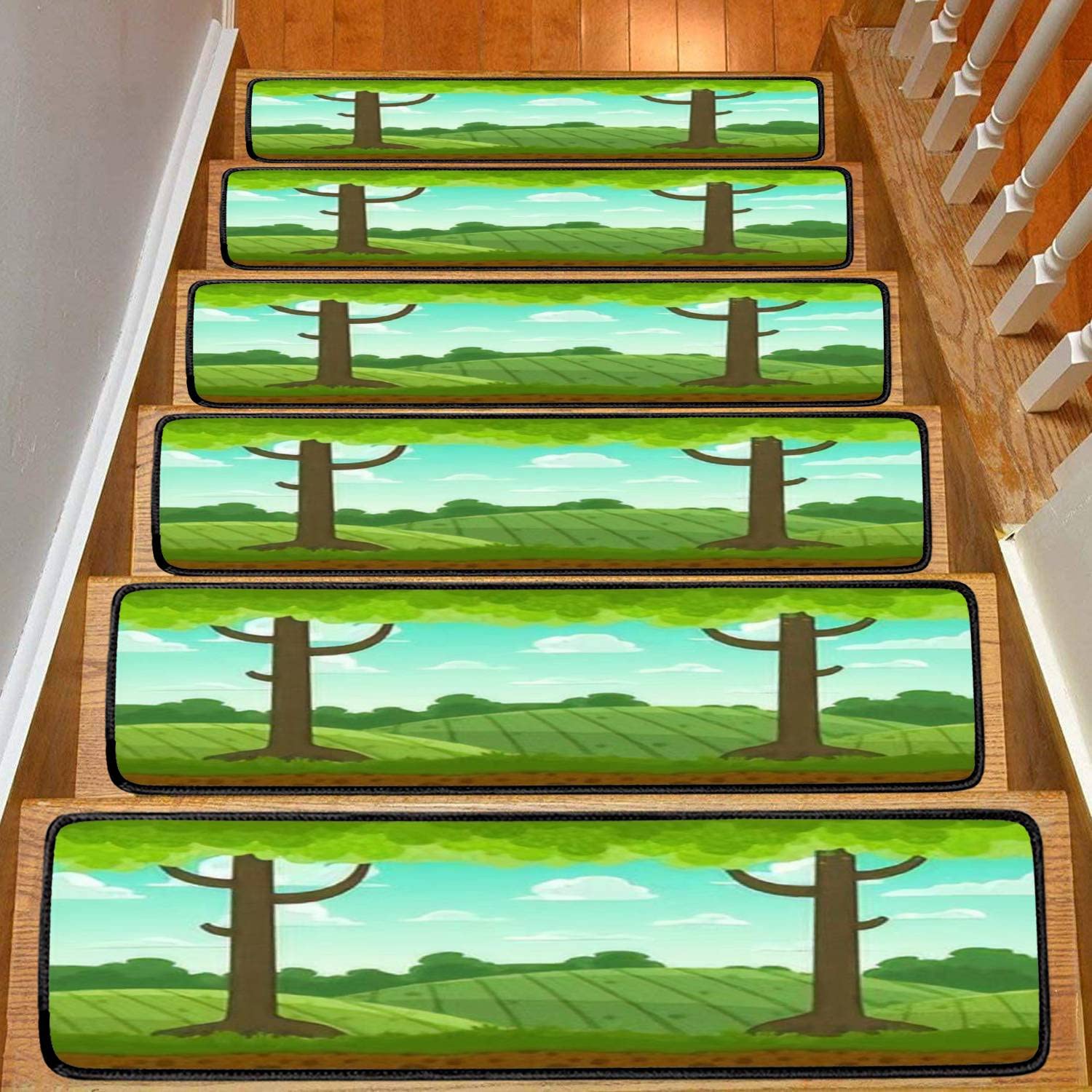 Cartoon Wooden Stairs