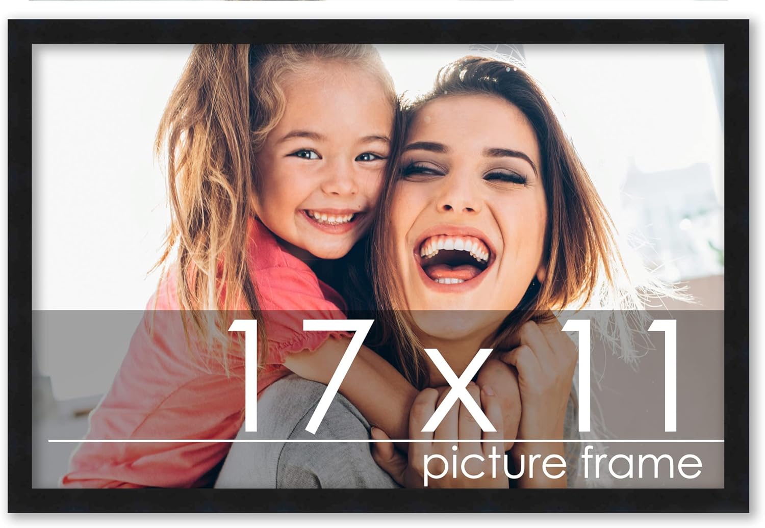 Amazon.com - Poster Palooza 17x11 Frame Black Solid Wood Picture Frame ...