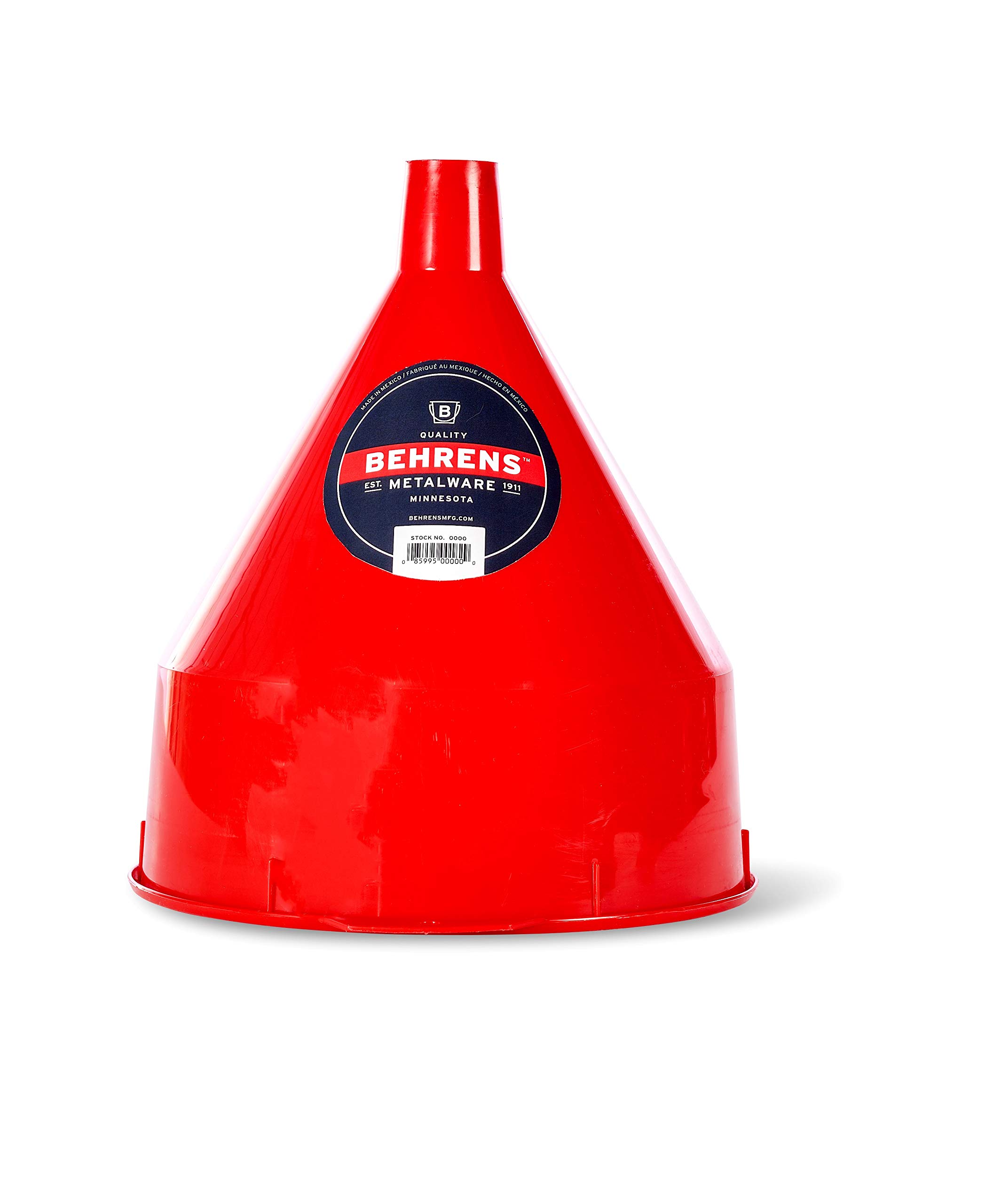 Amazon.com: Behrens 66 5-Quart Red Plastic Funnel : Everything Else
