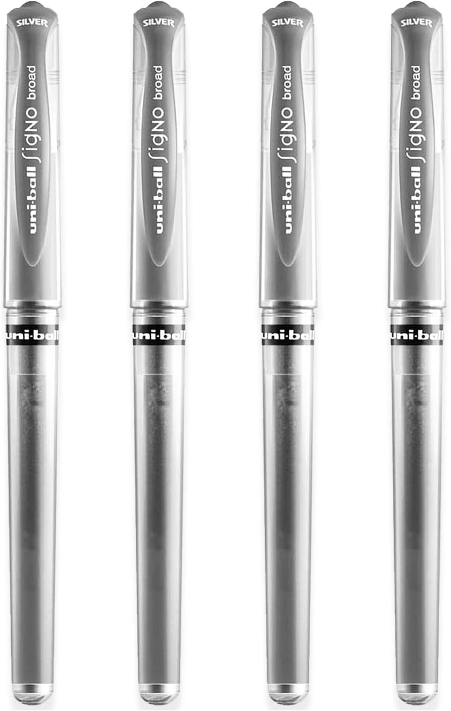 uni-ball Signo Pen Broad Metallic Gel Ink Rollerball - Metal 1mm Tip ...