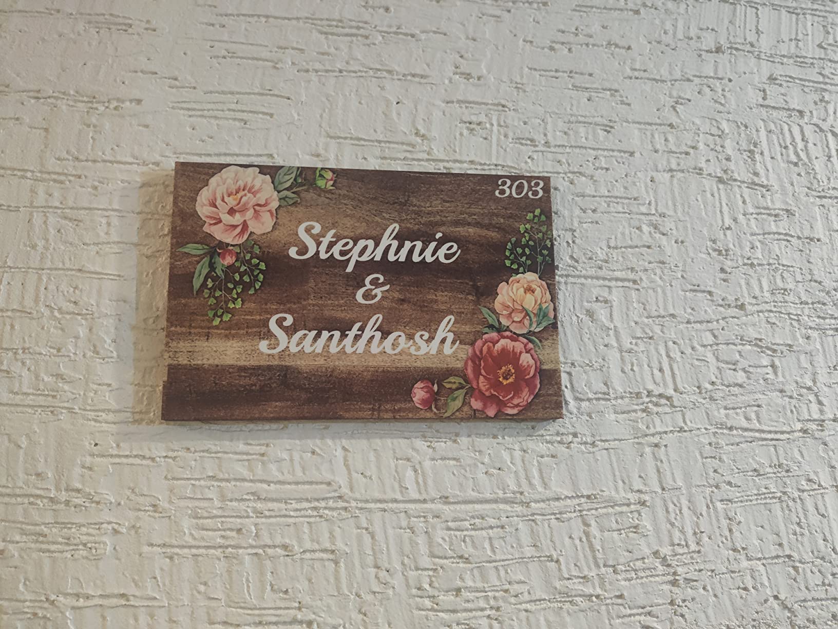 Buy Nutcase Personalized Name Plate Door Signs Multicolor- Screws ...