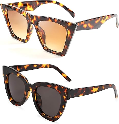 Amazon.com: FEISEDY Vintage Square Cat Eye Sunglasses Women Cateye UV400 Sunglasses B2473 B2586 ...