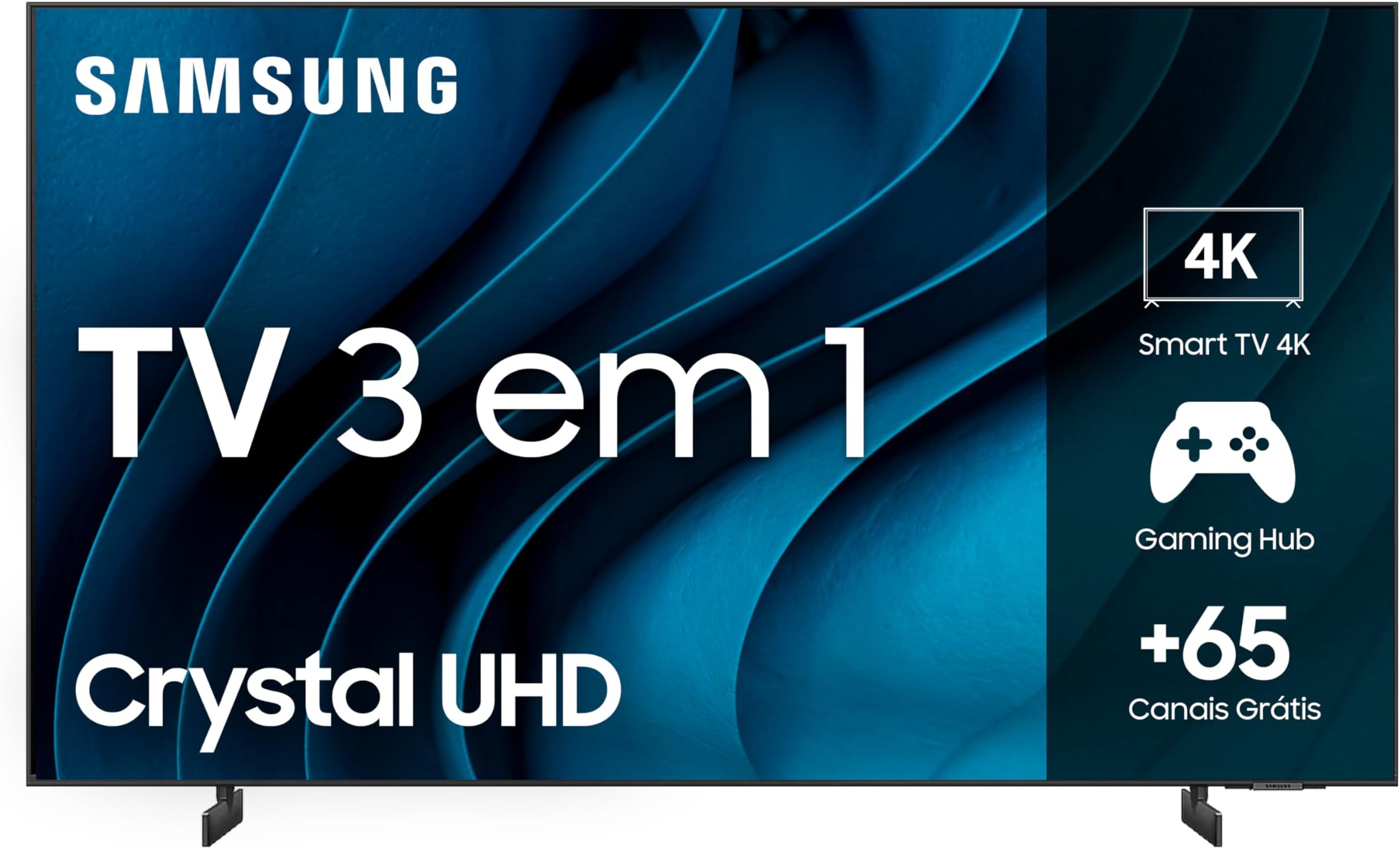 Samsung Smart TV 55" Crystal UHD 4K 55DU8000 - Painel Dynamic Crystal ...