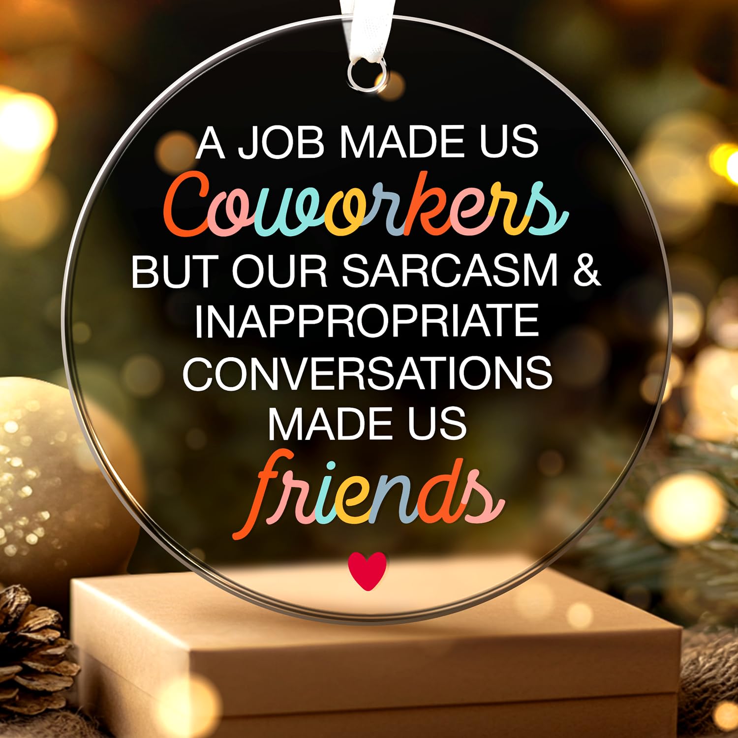 Amazon.com: KATZETY Coworker Ornament for Work Bestie, Women Friends ...