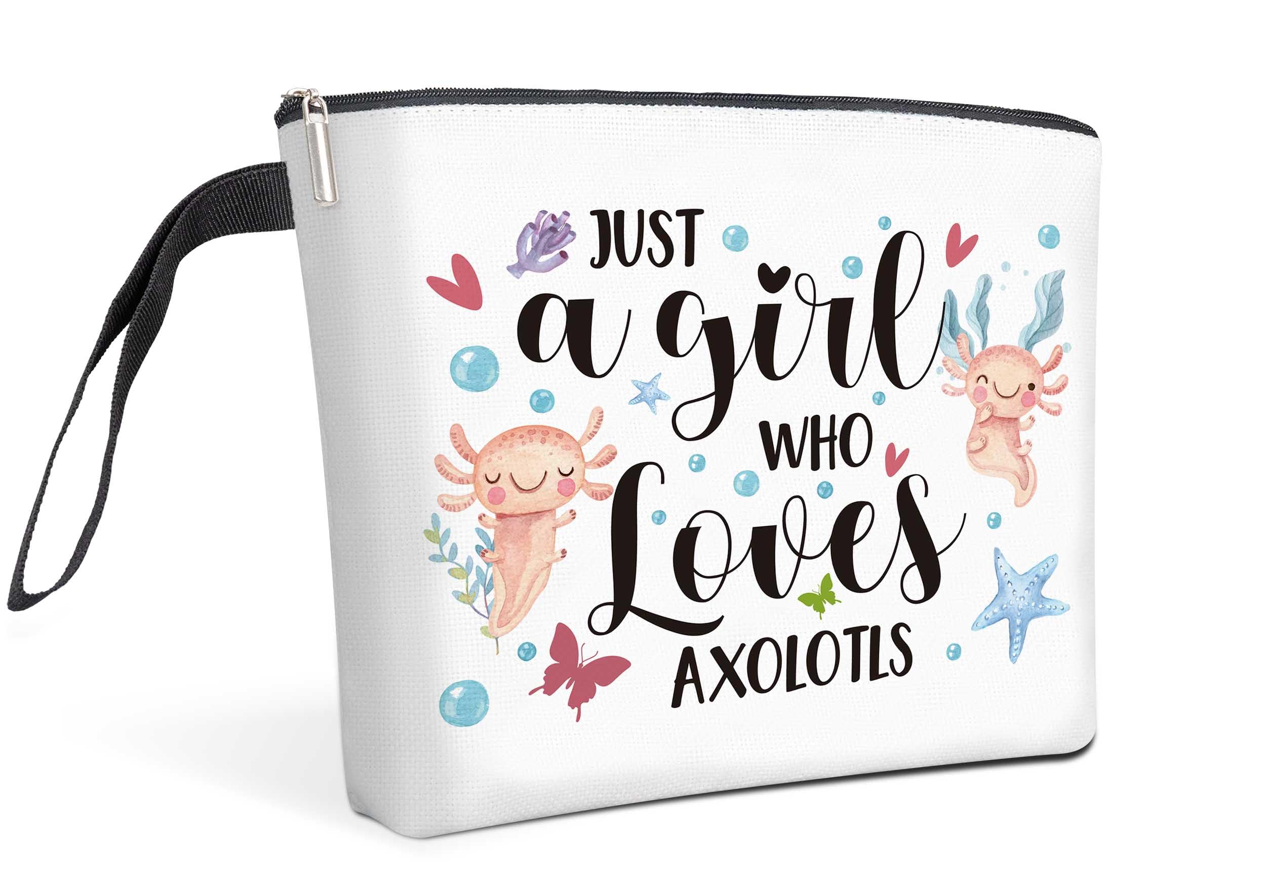 Amazon.com: Qoqxjodd Axolotl Lover Makeup Bag, Birthday Friendship ...