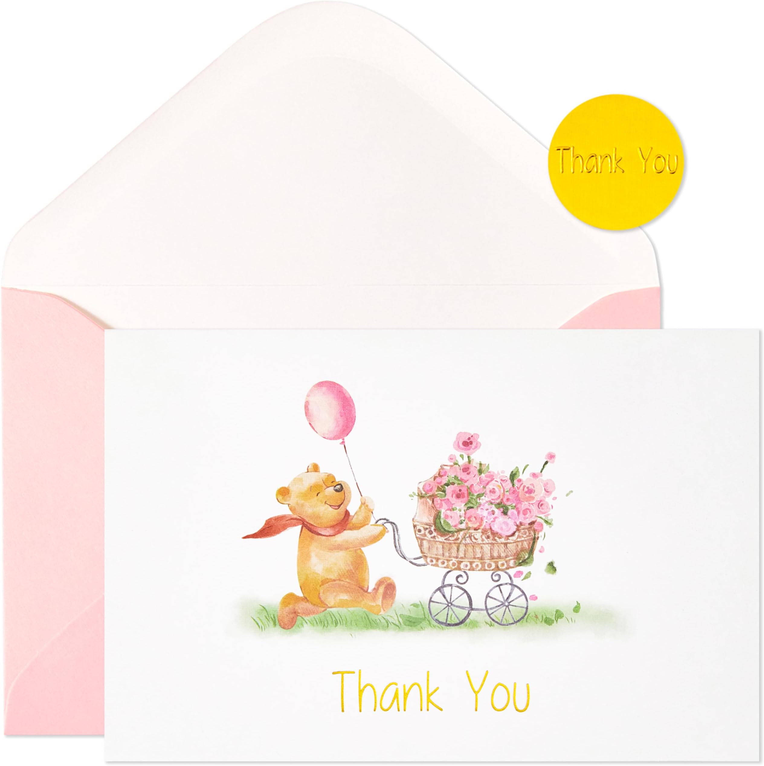 Amazon.com : Peri Foi Baby Shower Thank You Cards with Envelopes - Bear ...