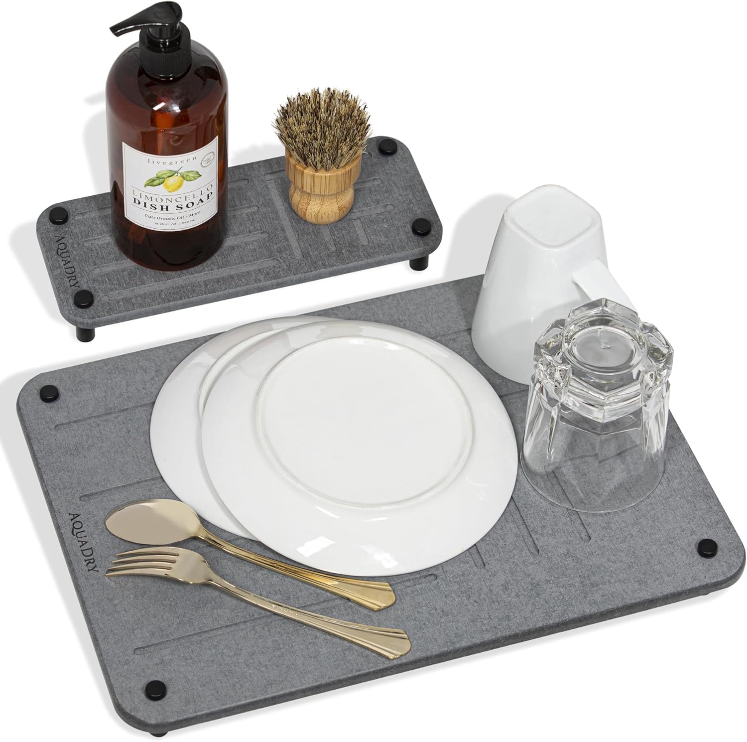 Amazon.com: Cocina Simul Stone Drying Mat for Kitchen Counter - Large ...