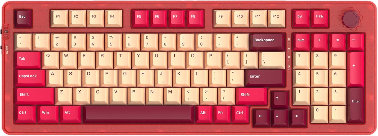 YUNZII Qeekestudio CR960 96-Key Wireless Hot Swappable Mechanical ...