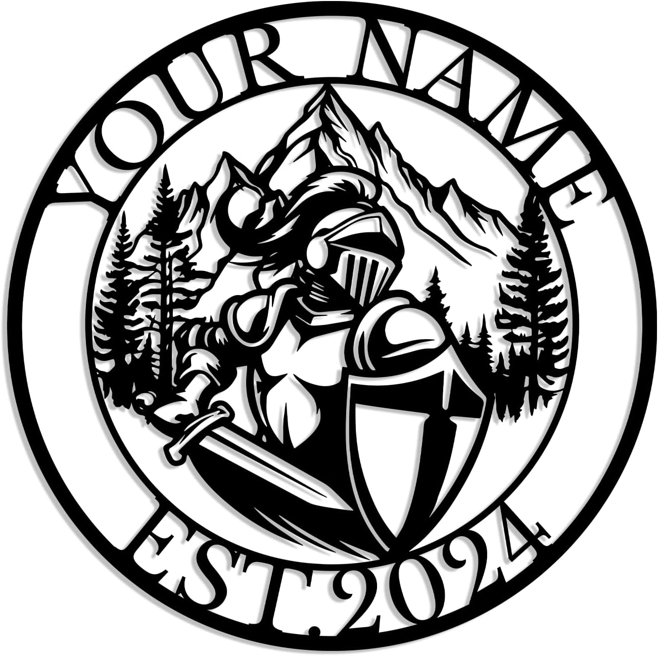 Amazon.com: Senyer Custom Spartan Warrior Metal Wall Art, Personalized ...