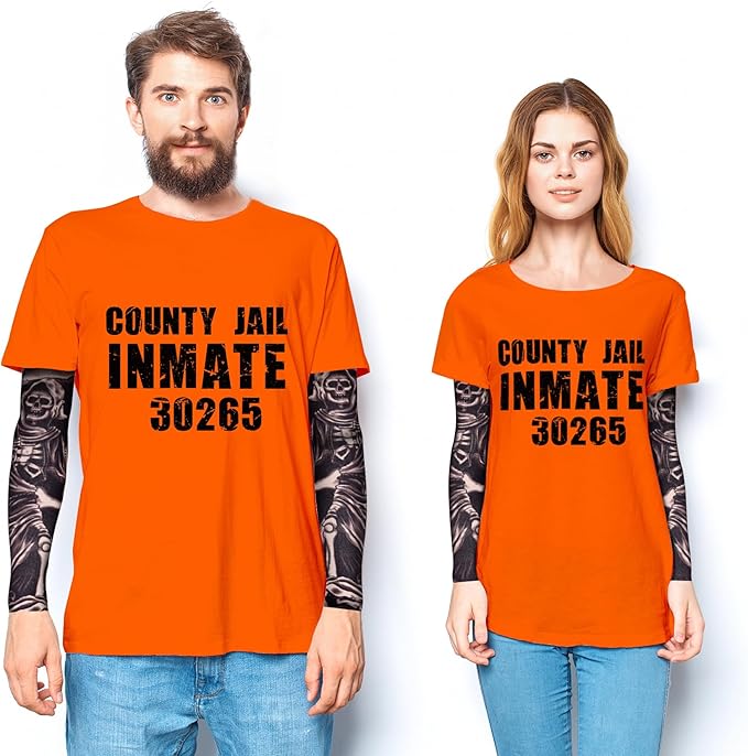 Amazon.com: Joy Bang Prisoner Costumes for Men Women Halloween Costume ...