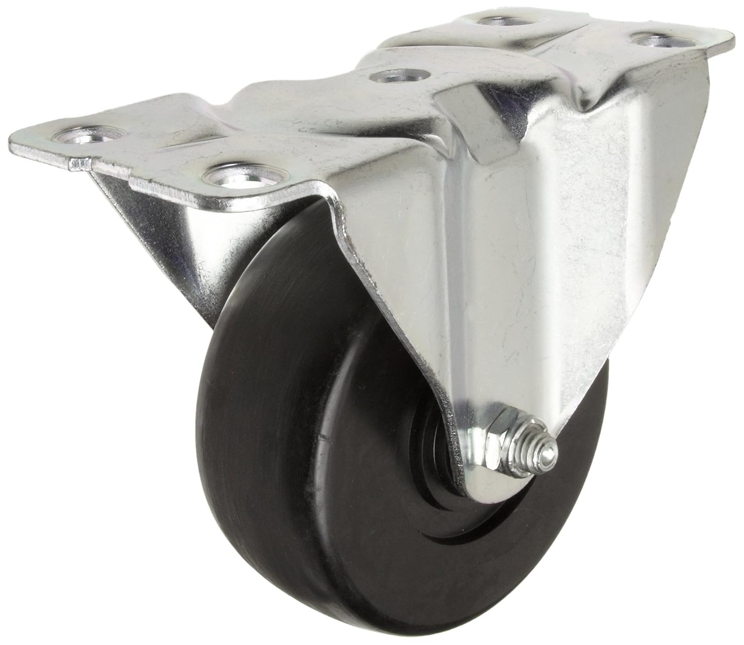 Amazon | E.R. Wagner Plate Caster, Rigid, Dual Wheel, Hard Rubber Wheel ...