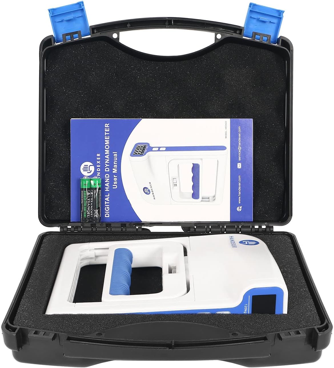 Handexer Grip Strength Tester 265lb/120kg, Digital Hand Dynamometer FDA ...