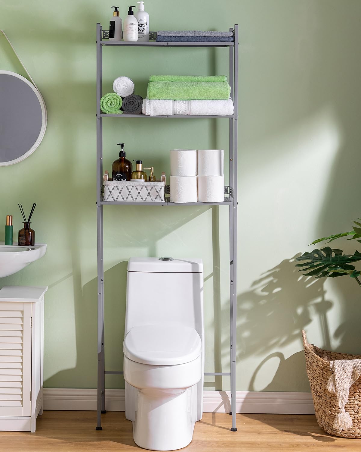 Amazon.com: OhuaCason Over The Toilet Storage Shelf: Over The Toilet ...