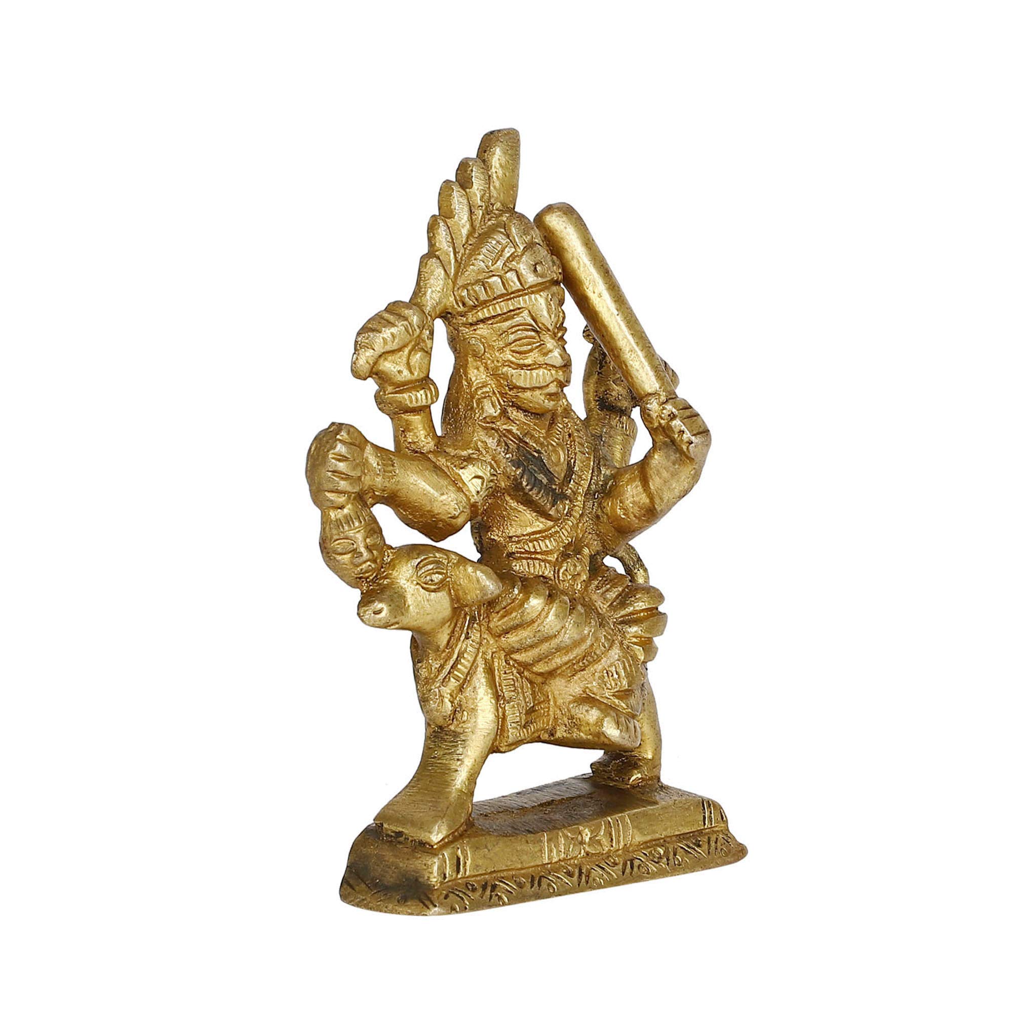 GURU JEE Brass Statue Maha Kaal Bhairo Baba Murti Bhairav Idol for ...
