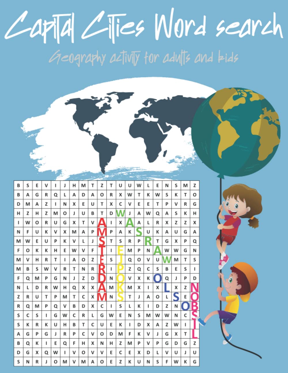 Buy Capital Cities Word search: Geography activity for adults and kids ...