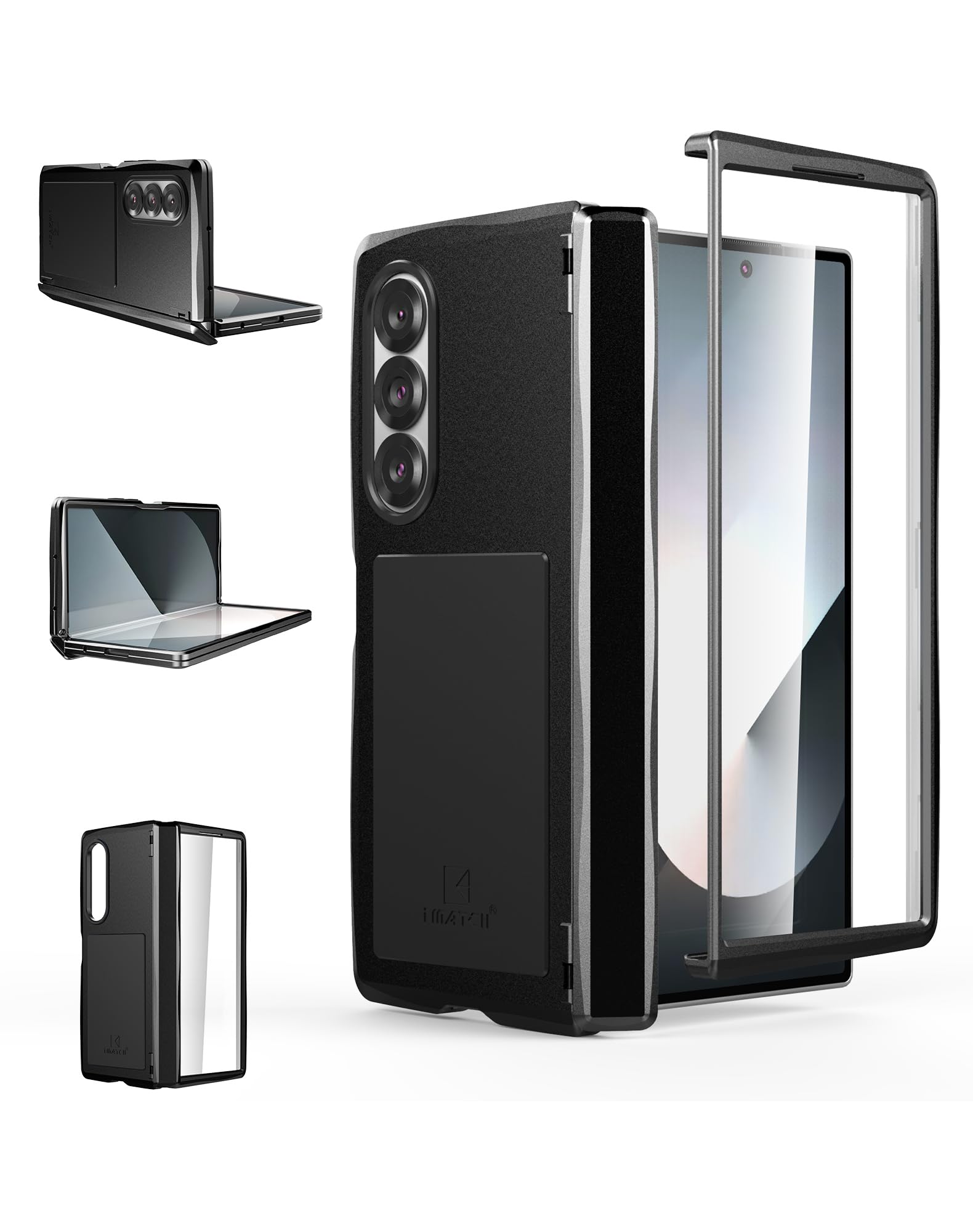 Amazon.com: Foluu Upgraded Galaxy Z Fold 6 Case - Metal Phone Case with ...