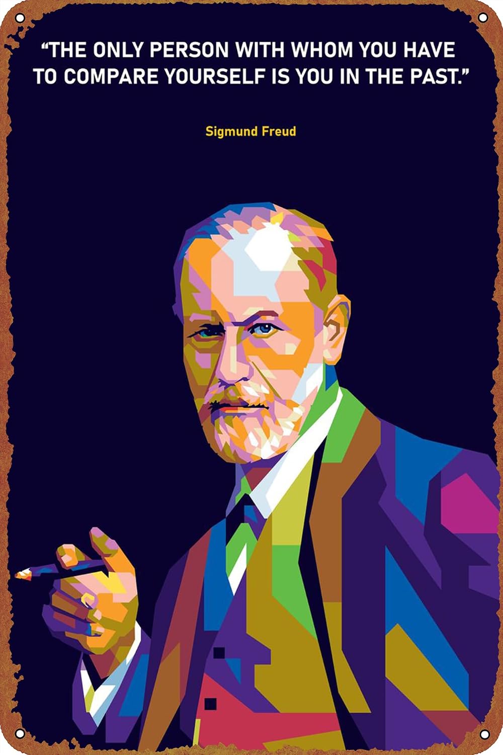 Amazon.com: Sigmund Freud Pop Art Movie Poster Metal Tin Sign Wall ...