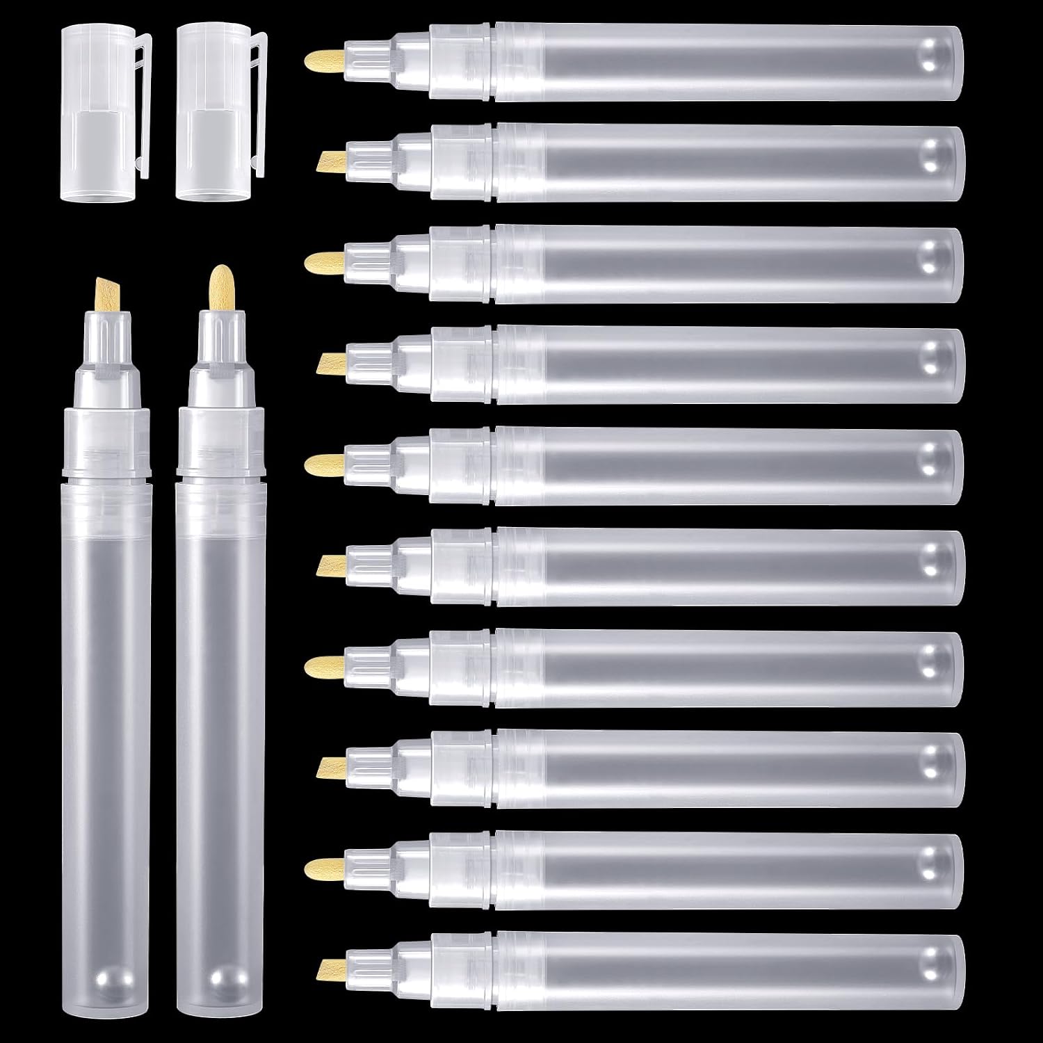 Amazon.com: Sepamoon Set of 12 Empty Fillable Pen 3 mm 6 Mm, Refillable ...