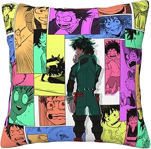 Amazon.com: PINttyone Heroes Animation Square Throw Pillow Cover Waist ...
