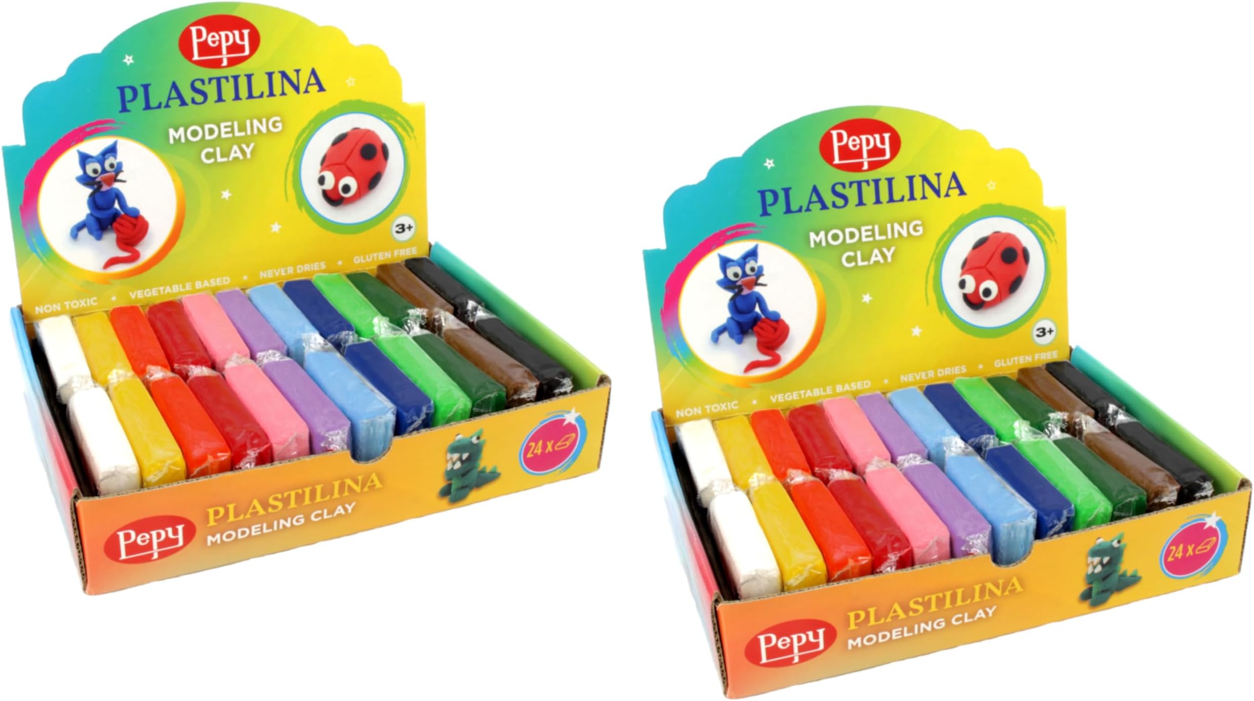 Amazon.com: Pepy Plastilina Reusable and Non-Drying Modeling Clay Gift ...