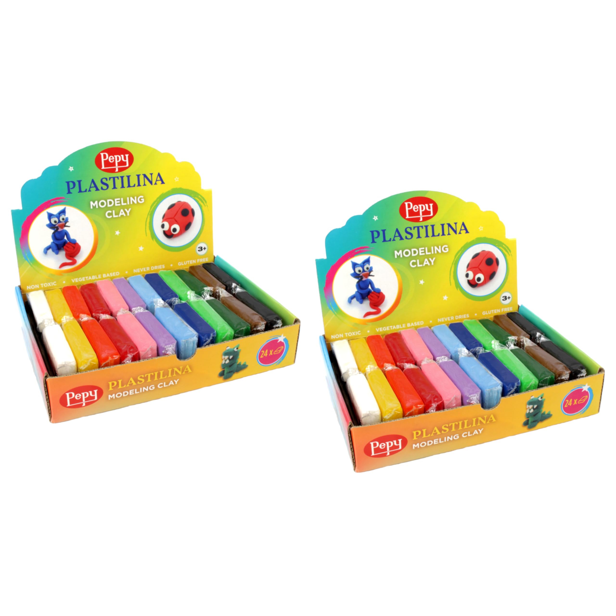 Amazon.com: Pepy Plastilina Reusable and Non-Drying Modeling Clay Gift ...